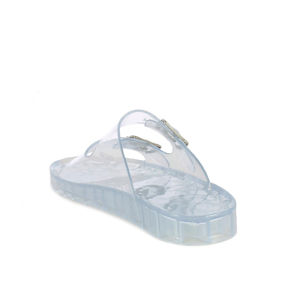 Chanclas Transparentes Abiertas Con Doble Hebilla Owel | Querol