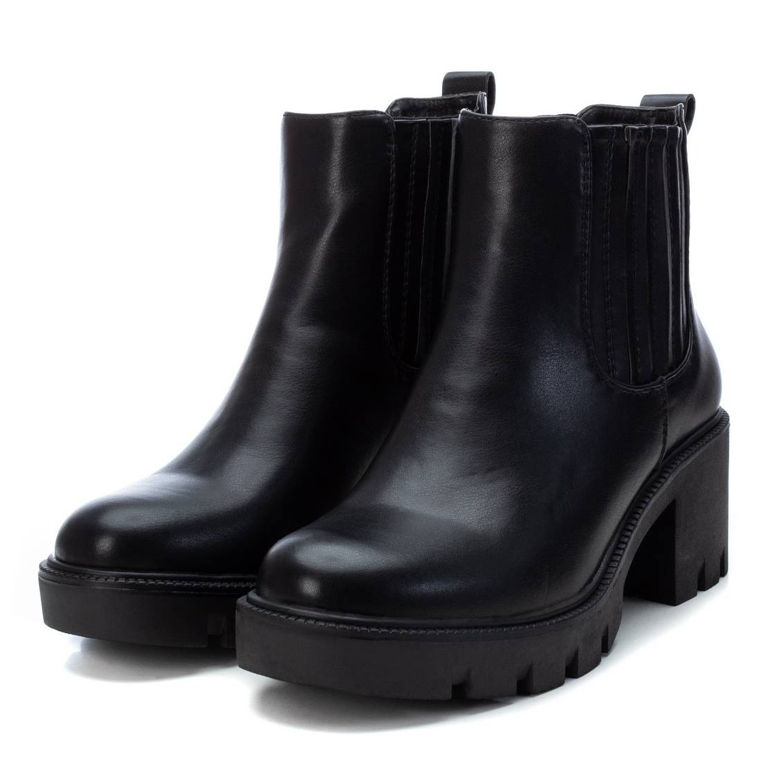 Botines tacón negros con suela track Xti | Querol online