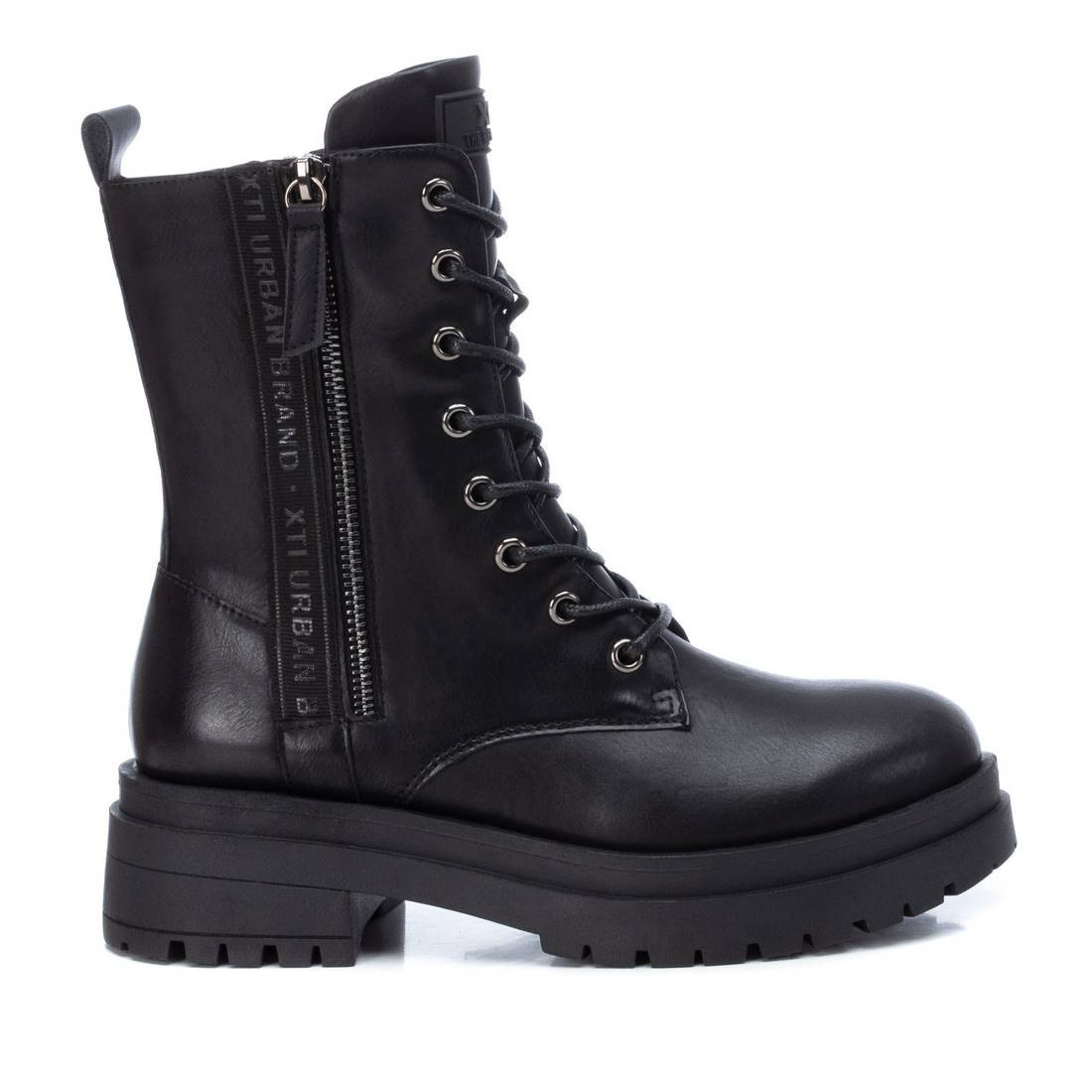 Botines Plataforma 140400 Negras Con Cremallera Lateral Xti | Querol
